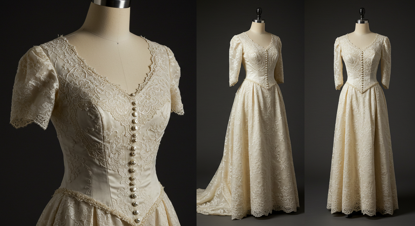 Vintage Wedding Dress Restoration: How We Preserve Your Gown